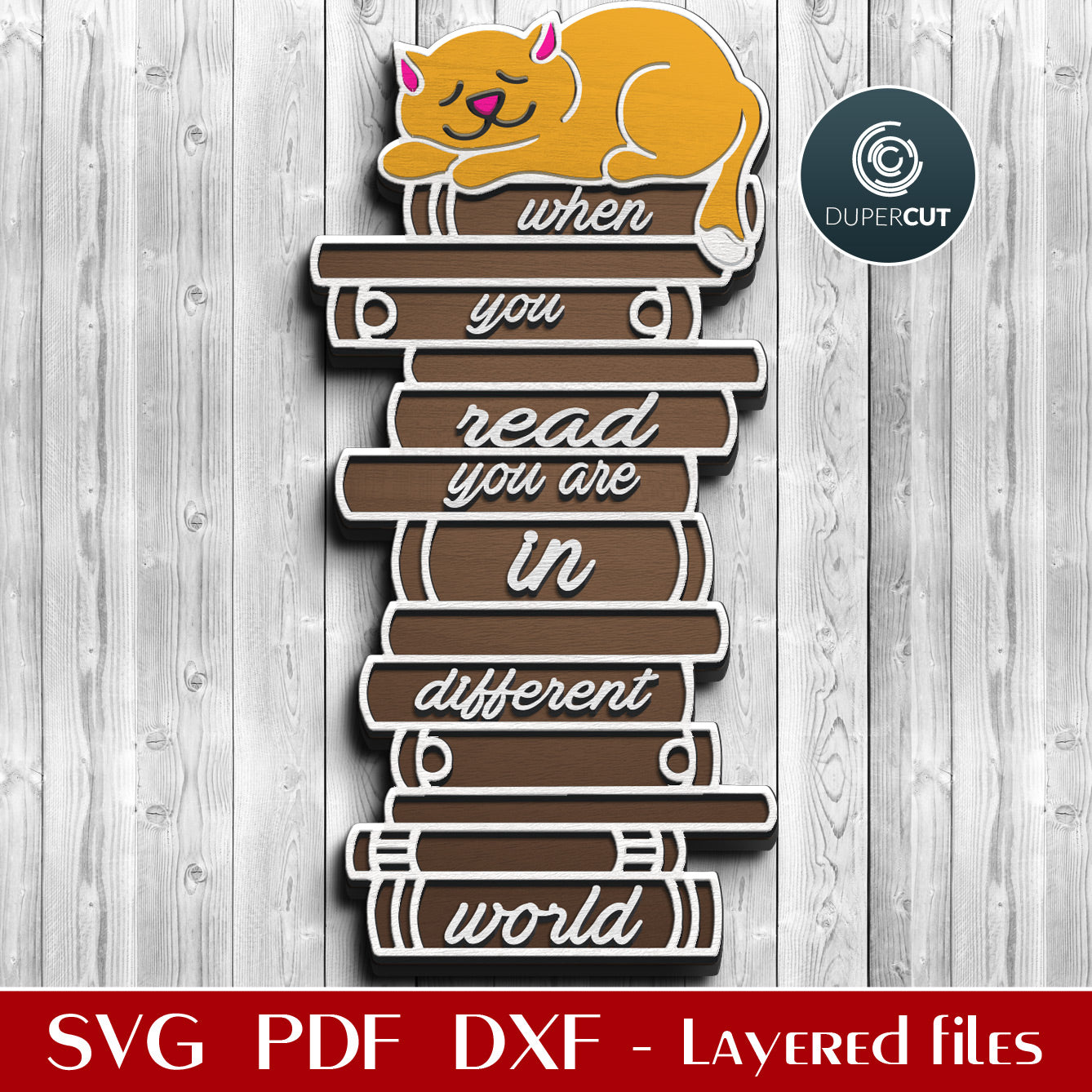 BOOK SIGN - SVG DXF – DuperCut