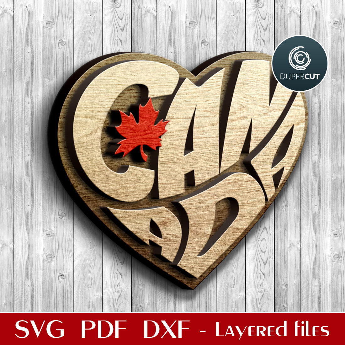 CANADA HEART - SVG / DXF – DuperCut