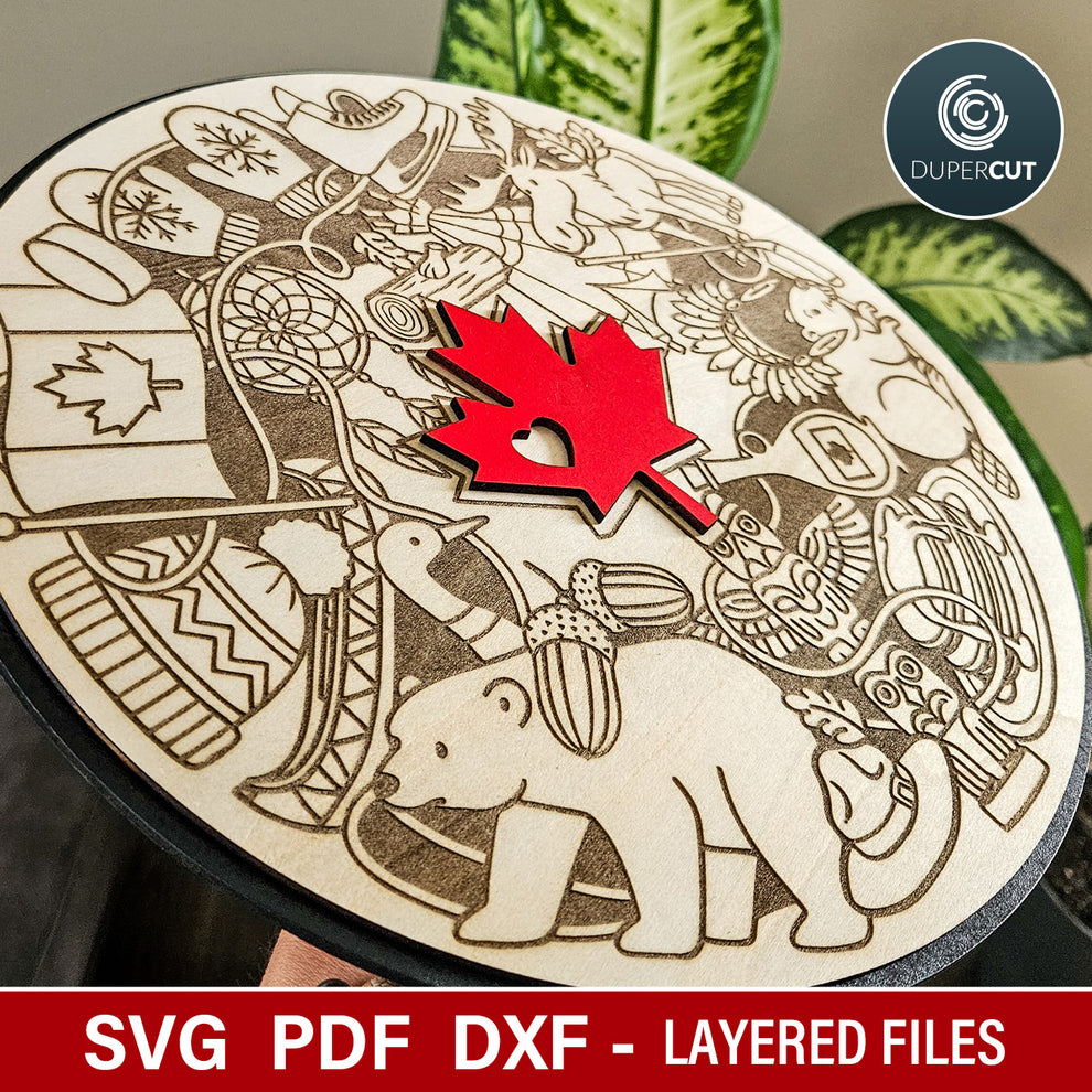 Canada Symbols - SVG / DXF – DuperCut