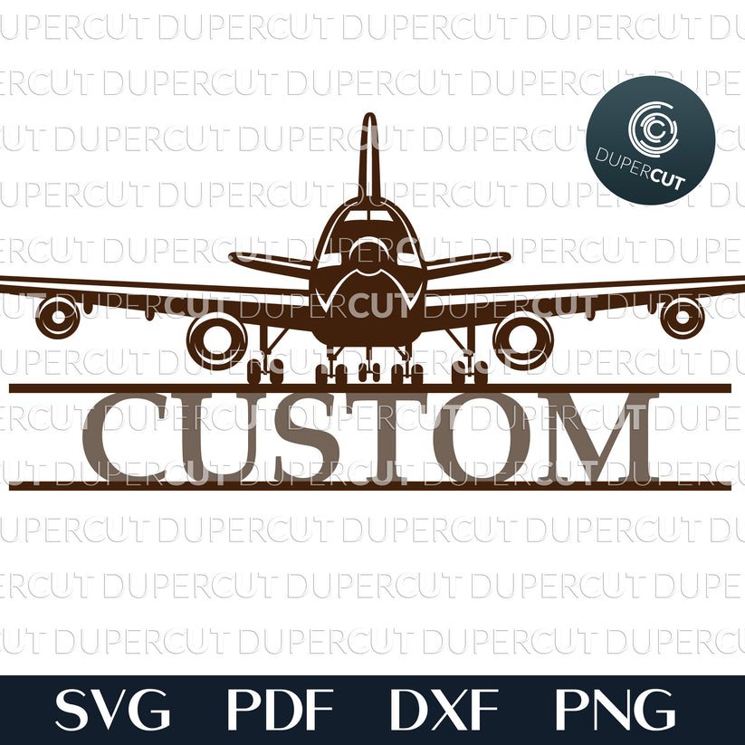 AIRPLANE NAME SIGN - SVG / EPS / DXF – DuperCut