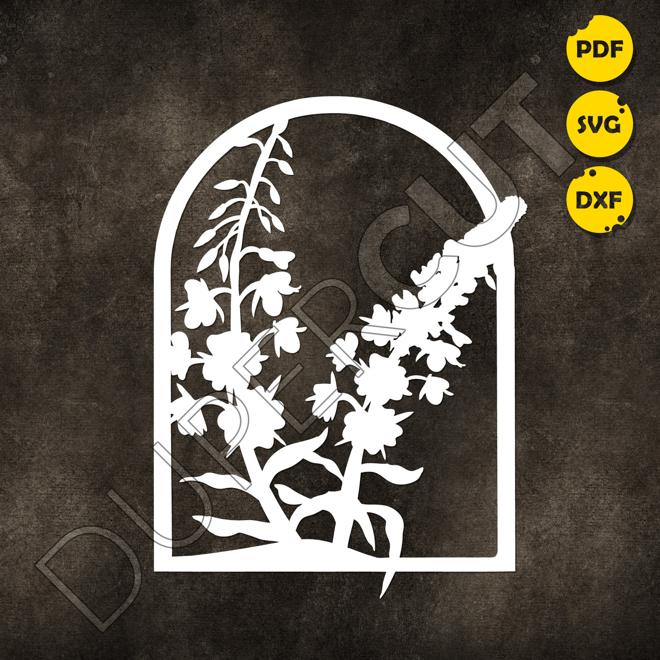 Fireweed Arch - SVG / PDF / DXF – DuperCut