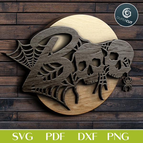 BOO SKULLS BUNDLE - SVG / PDF / DXF – DuperCut