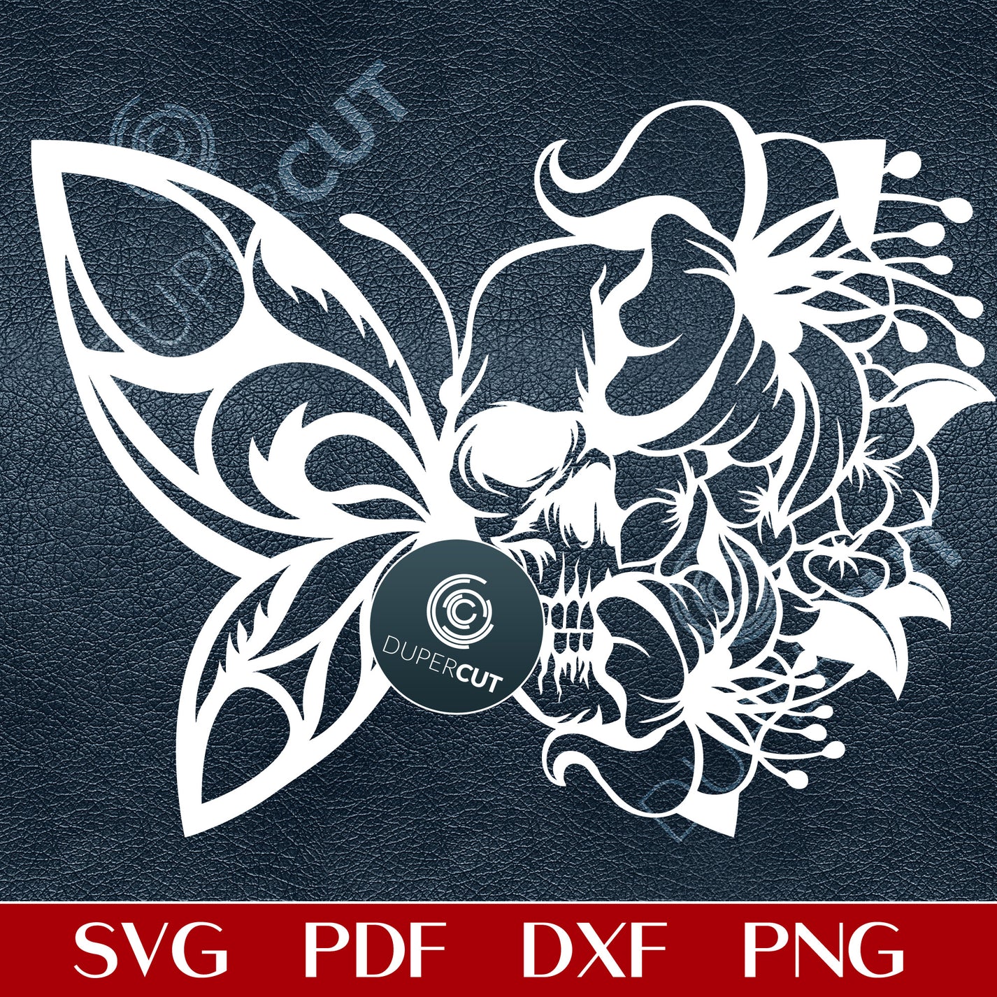 SKULL MOTH - SVG / PDF / DXF / PNG – DuperCut