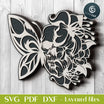 SKULL MOTH - SVG / PDF / DXF / PNG – DuperCut