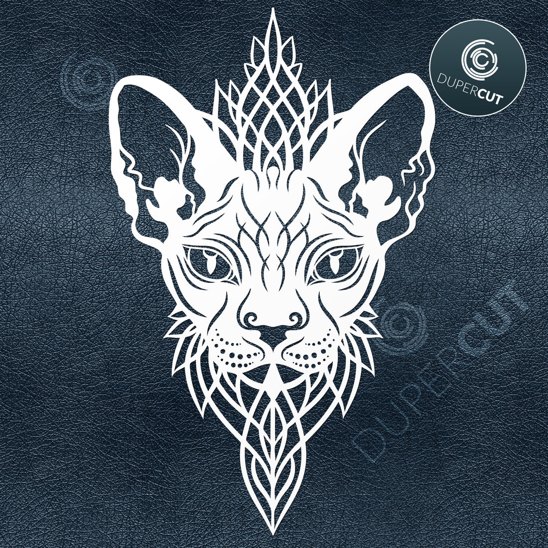 SPHYNX CAT - SVG / PDF / DXF – DuperCut