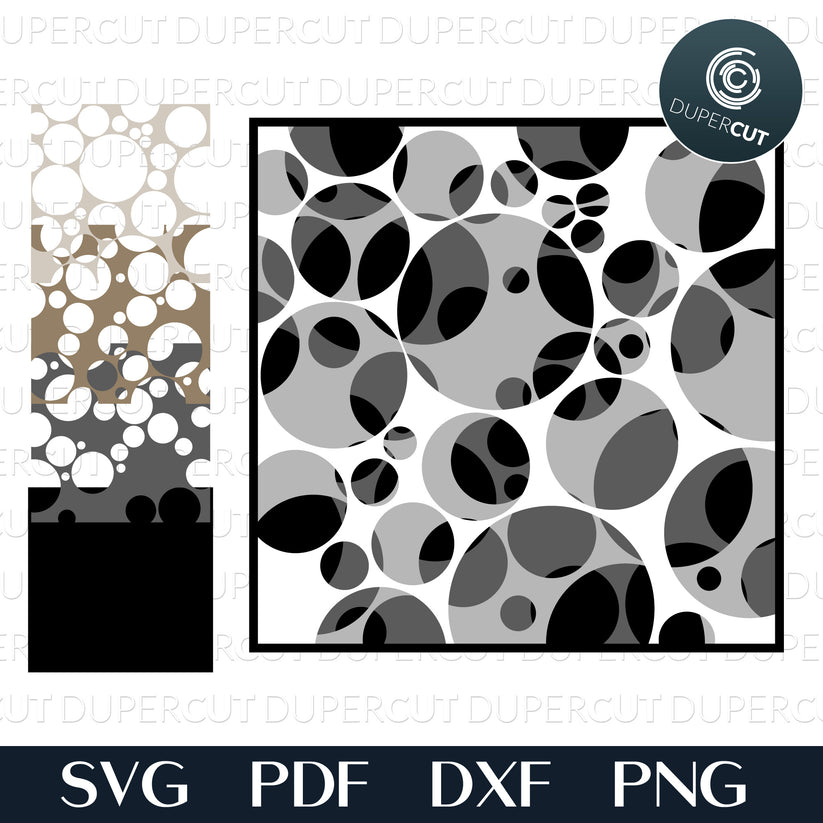 ABSTRACT CIRCLES - Layered - SVG / PDF / DXF – DuperCut