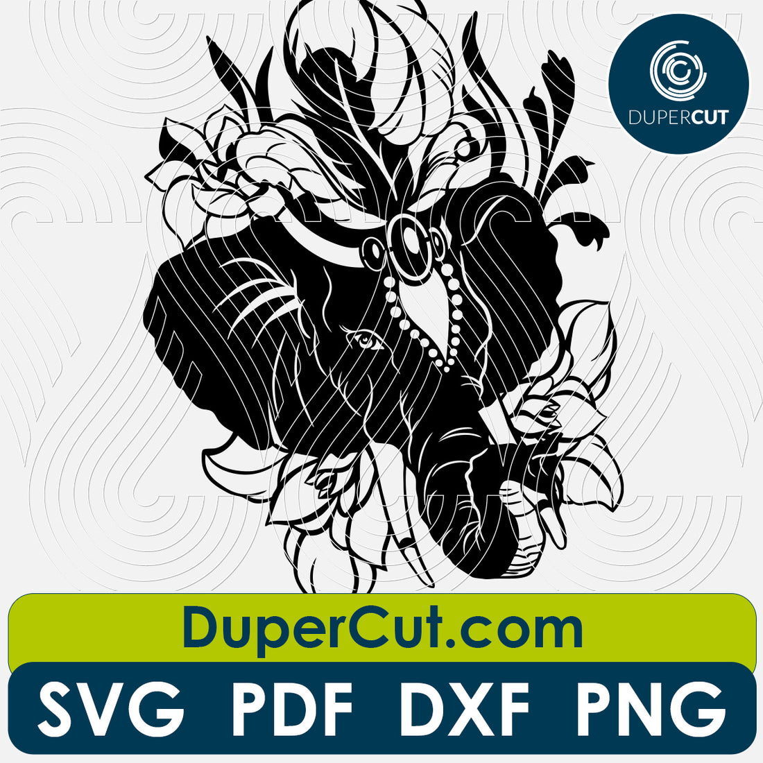 CIRCUS ELEPHANT - SVG / PDF / DXF – DuperCut