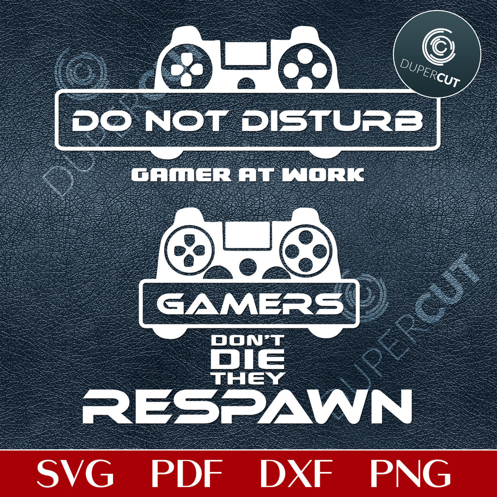 GAMER SIGNS - SVG / PDF / DXF – DuperCut