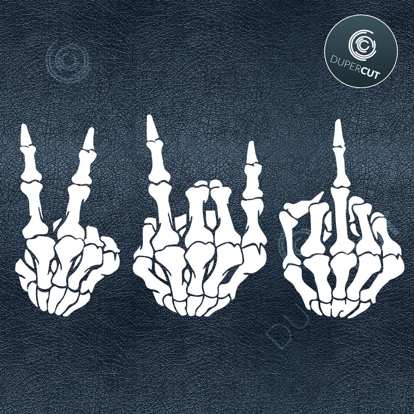 SKELETON HANDS GESTURES - SVG / PDF / DXF – DuperCut