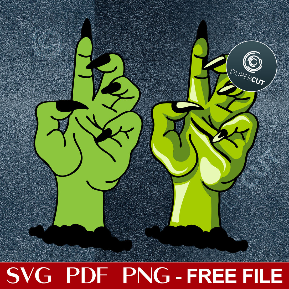 FRANKENSTEIN HAND - SVG / PDF / PNG – DuperCut