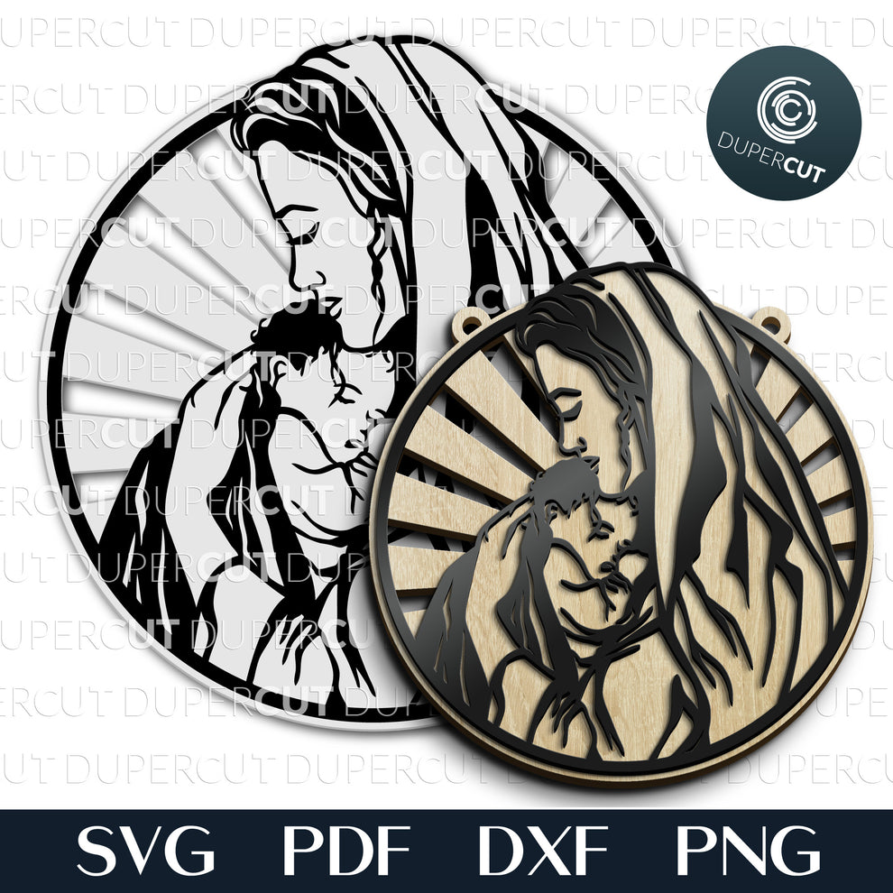 MARY WITH BABY JESUS - SVG / DXF – DuperCut