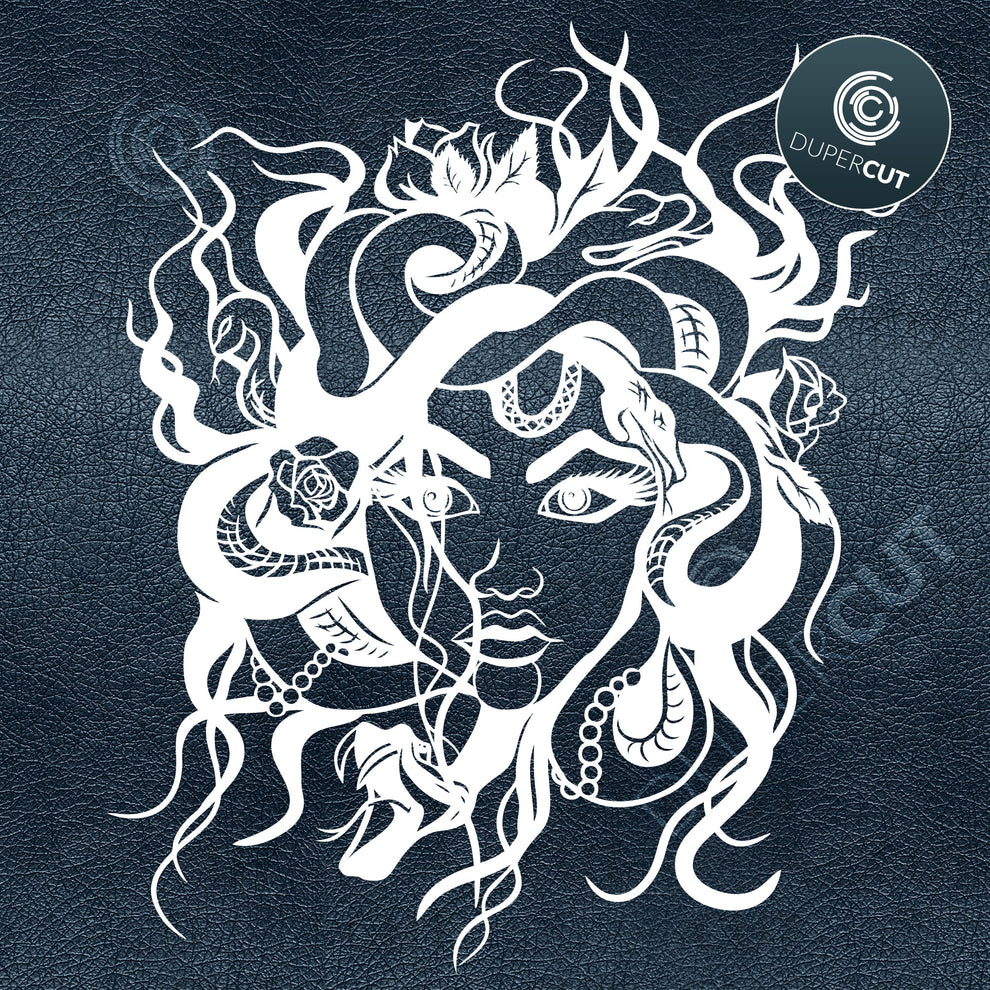 MEDUSA - SVG / PDF / DXF – DuperCut