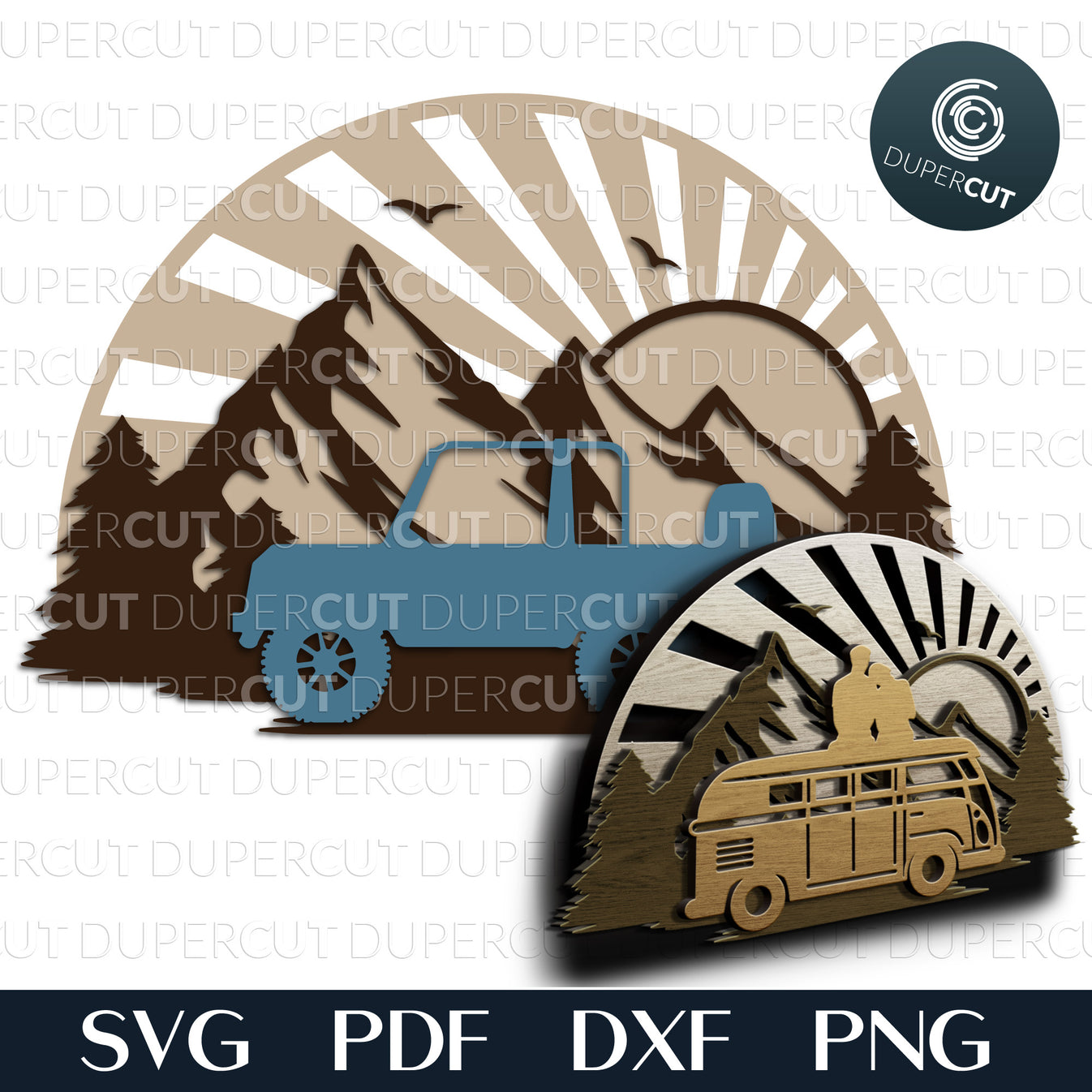 ADVENTURE SCENE - SVG / PDF / DXF – DuperCut