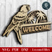 PARROT WELCOME SIGN - SVG / PDF / DXF – DuperCut