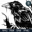 RAVEN - SVG / PDF / DXF / PNG – DuperCut