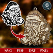 SANTA SHHH... - SVG / PDF / DXF – DuperCut
