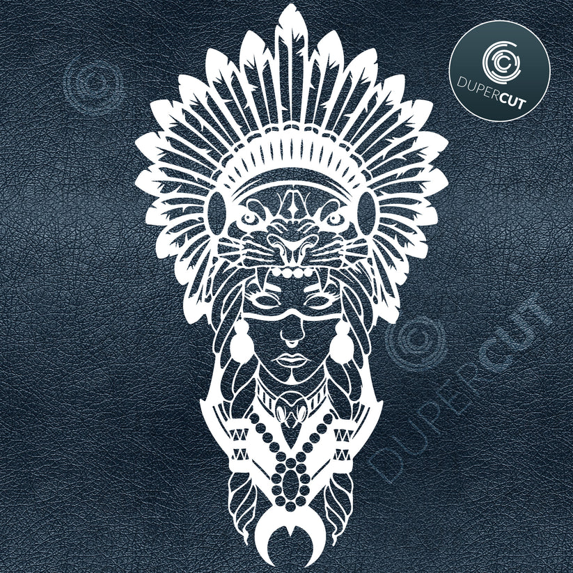SHAMAN WOMAN - SVG / PDF / DXF – DuperCut