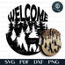 DEER WELCOME SIGN - SVG / PDF / DXF – DuperCut