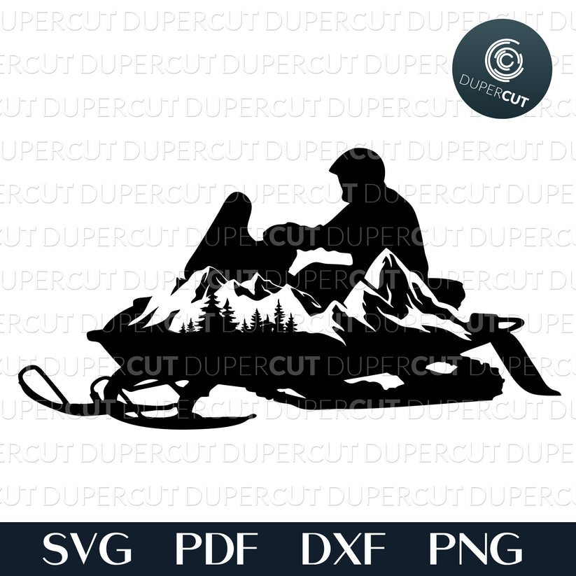 SNOWMOBILE - SVG / PDF / DXF / PNG – DuperCut