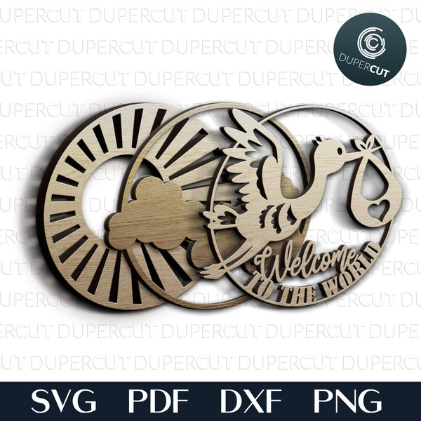 WELCOME NEW BABY - SVG / PDF / DXF – DuperCut