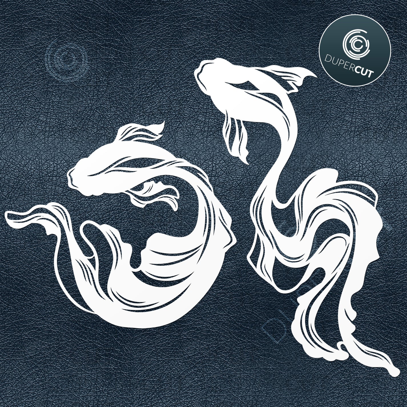2 Designs - GOLDFISH - SVG / PDF / DXF – DuperCut