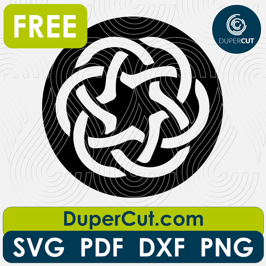 CELTIC KNOT 1 - SVG PDF DXF PNG – DuperCut