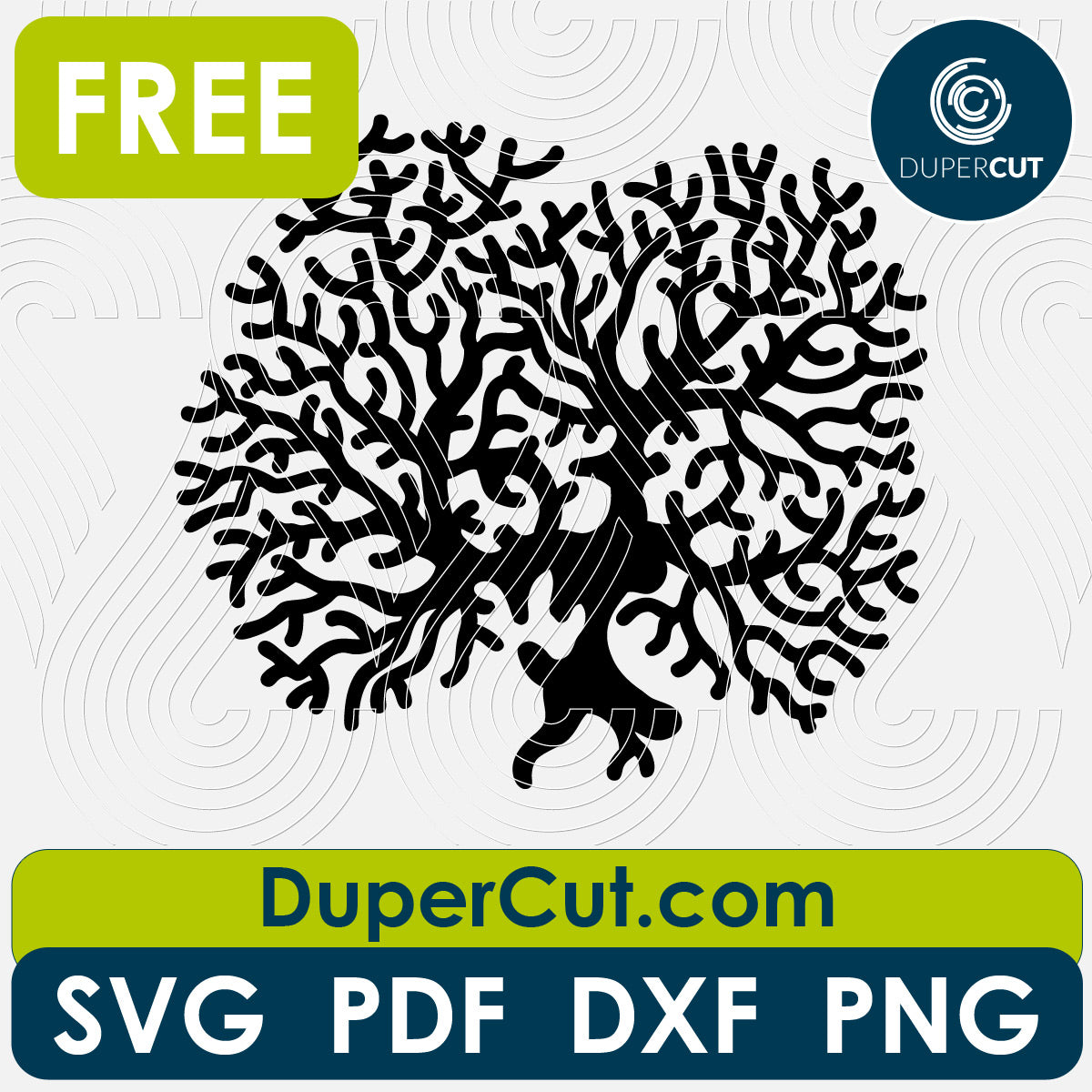 CORAL - SVG PDF DXF PNG – DuperCut