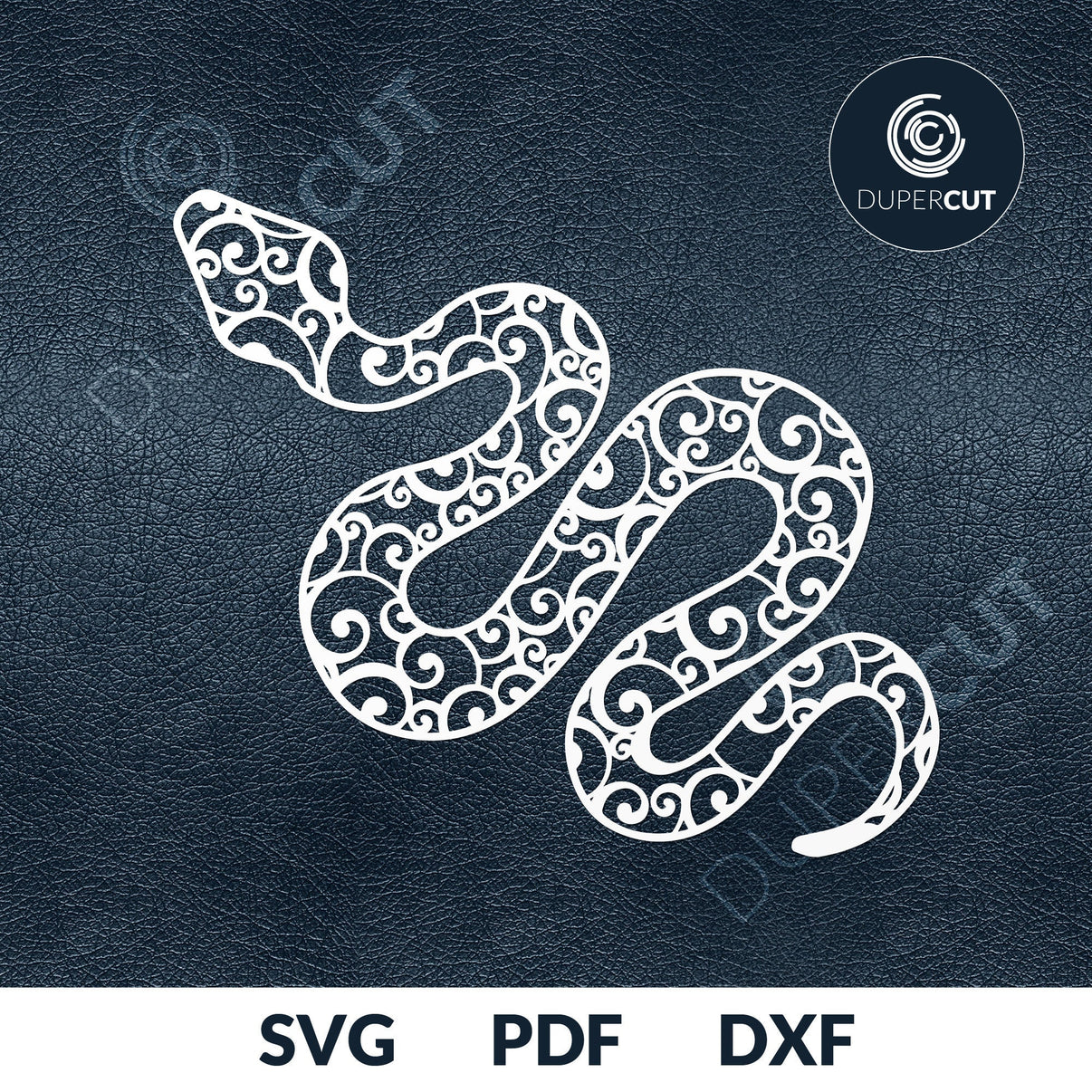 3 Designs - SWIRLY REPTILES - SVG / PDF / DXF – DuperCut
