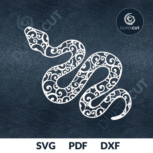 3 Designs - SWIRLY REPTILES - SVG / PDF / DXF – DuperCut