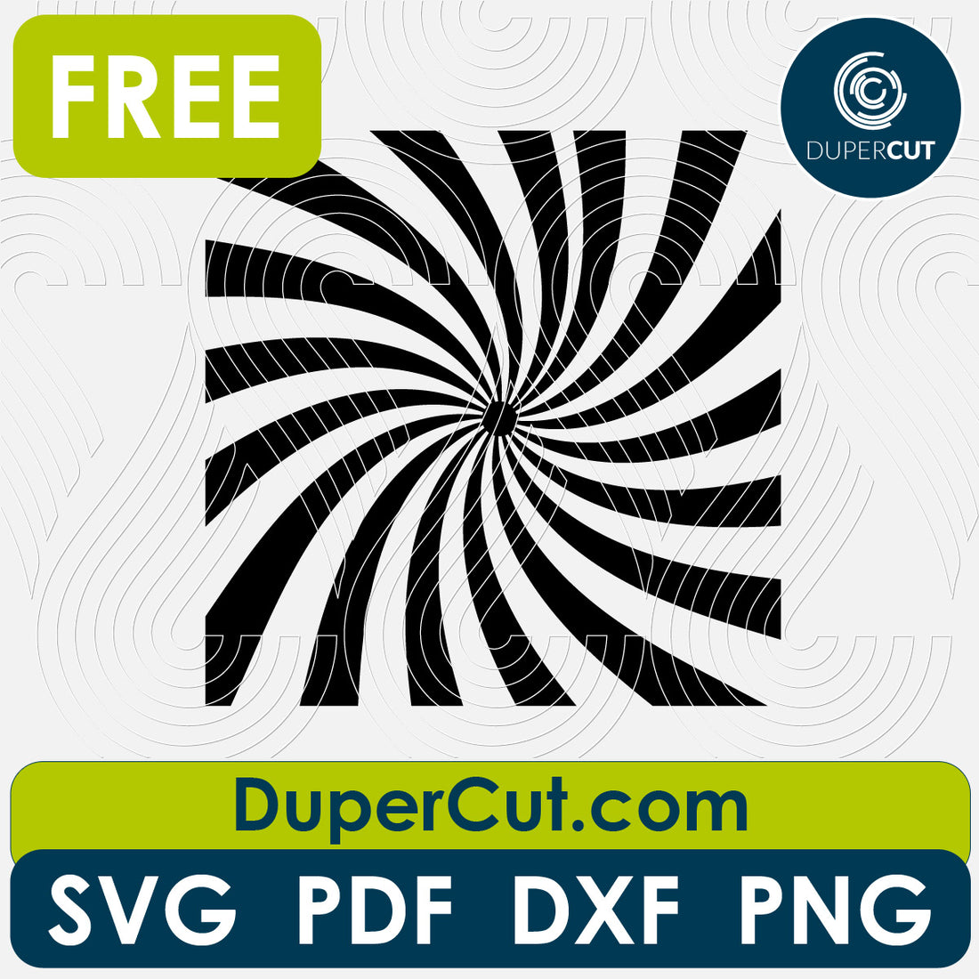 OPTICAL ILLUSION 7 - SVG PDF DXF PNG – DuperCut
